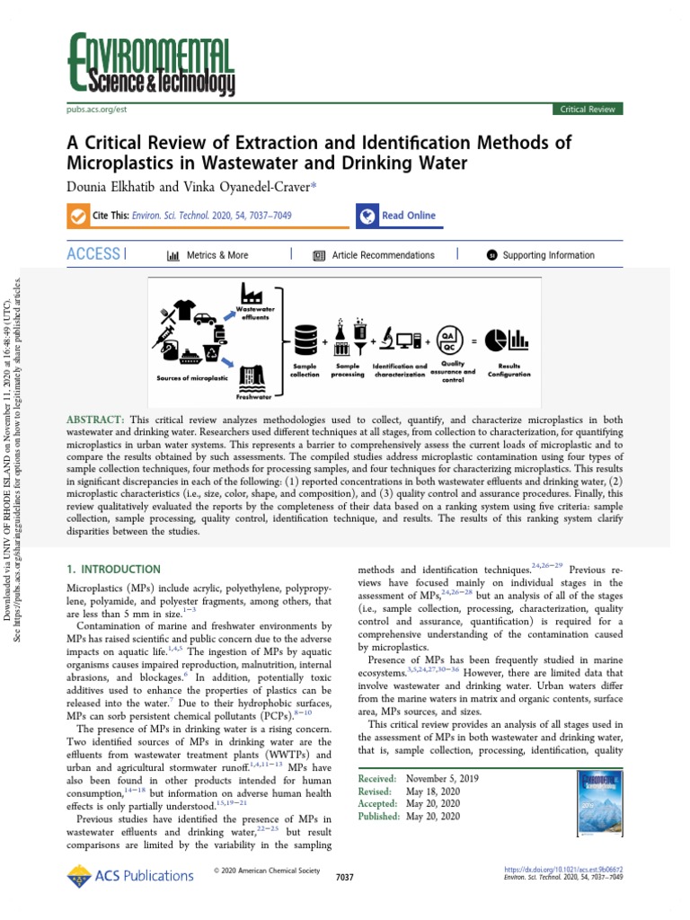 A Critical Review Of Extraction And Identification Methods Of