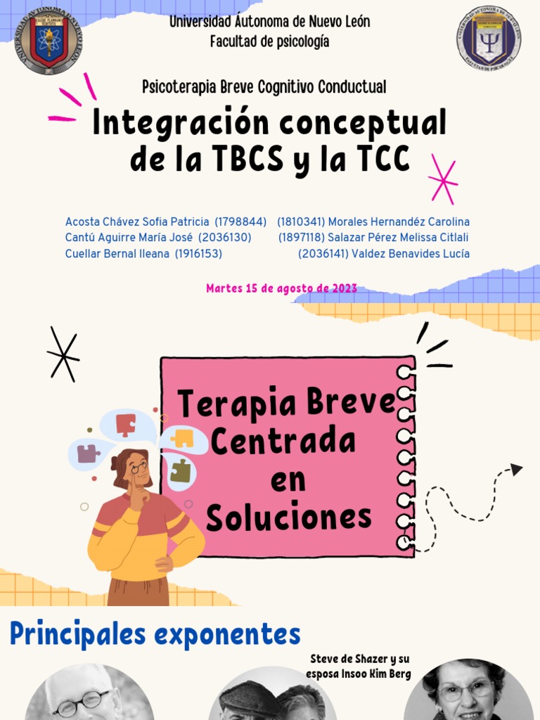 Integración Conceptual de La TBCS y La TCC | PDF