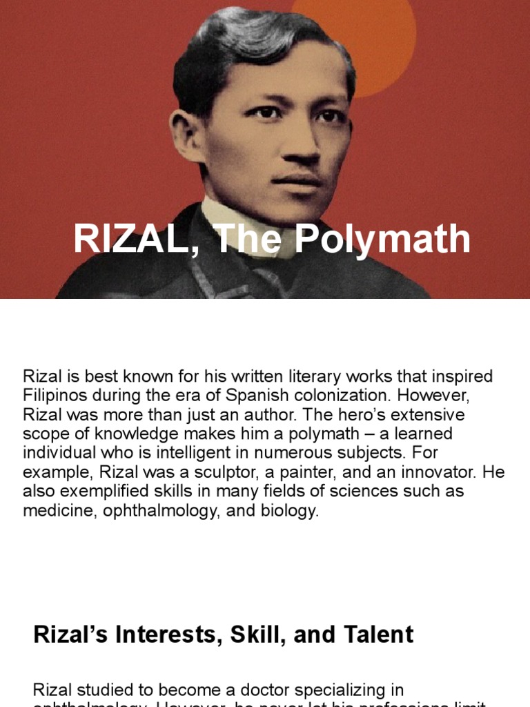 Rizal The Polymath | PDF Rizal The Polymath | PDF