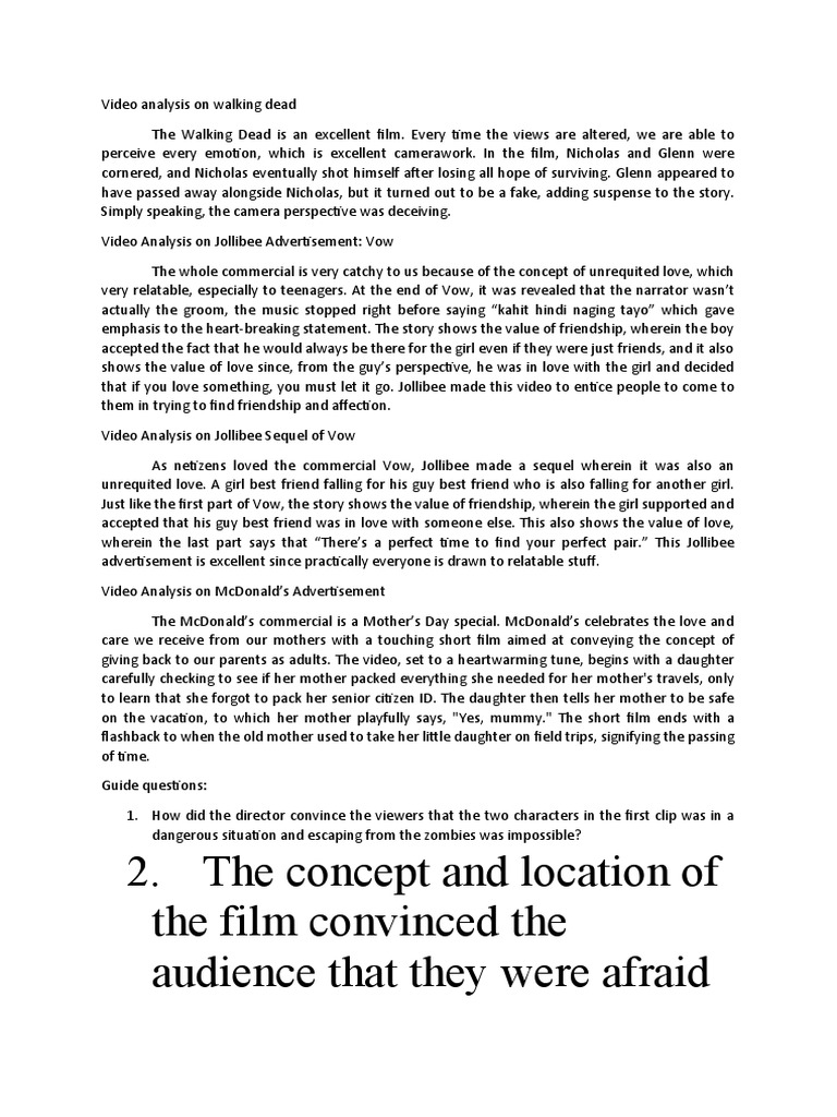 Video Analysis | PDF