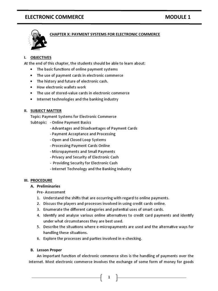 Assignment Module On Chapter 10. E Commerce | PDF