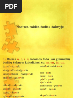 Nosiniu Raidziu Rasymas Zodziu Saknyje - Taisykles - Pask. | PDF