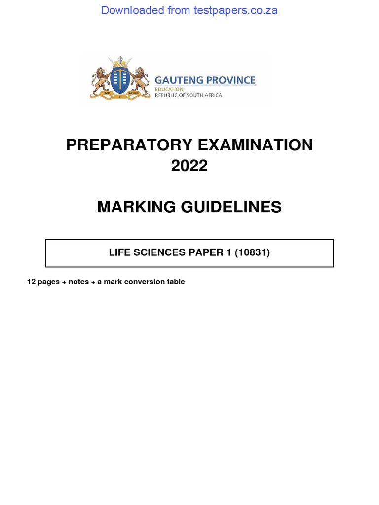 Life Sciences Grade 12 Exam Guidelines | PDF | Stimulus (Physiology ...