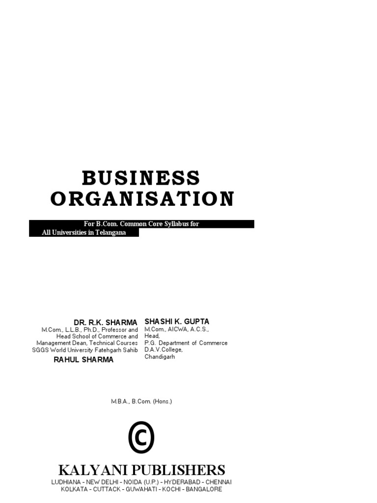 Business Organization Text Book | PDF | Goods | Employment