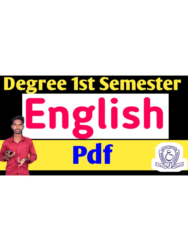Degree 1st Semester English @dandu Venkat Ramulu | PDF