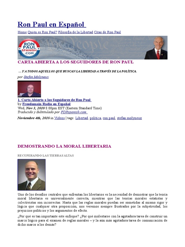 Ron Paul en Español | PDF