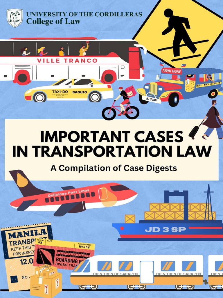Important Cases in Transportation Law (Midterm Coverage) | PDF