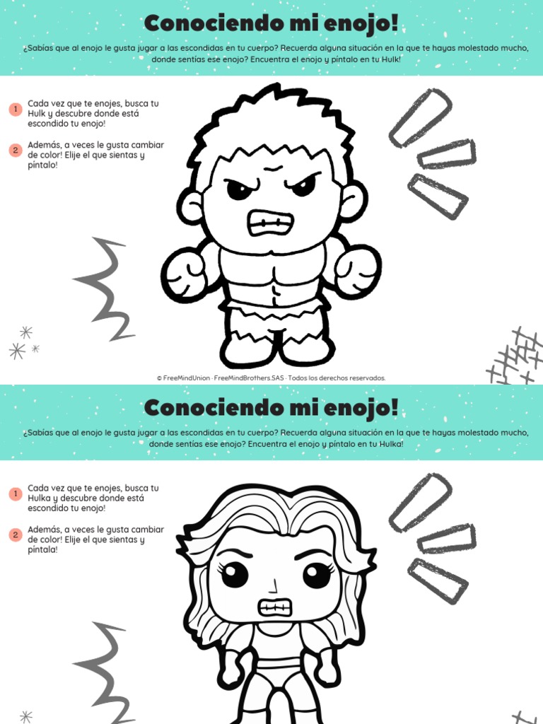 Imprimible Conociendo Mi Enojo | PDF