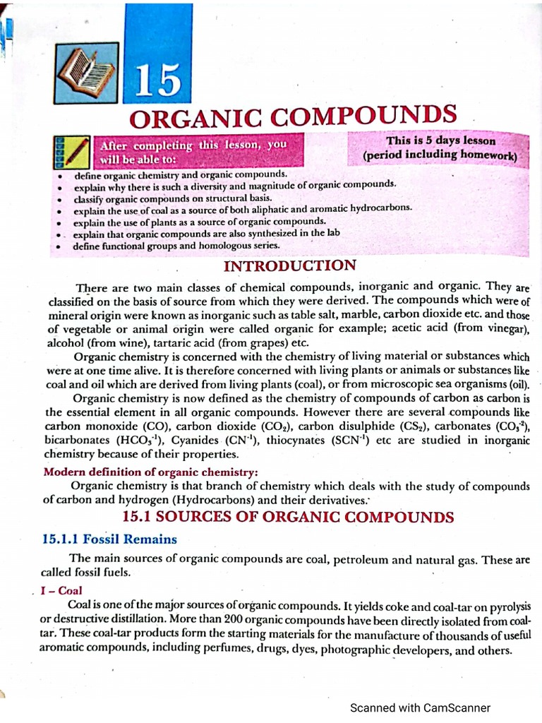 CH# 15 Organic Compounds (Revised Edition) | PDF