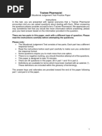 SJT Practice Examples 1 | PDF | Pharmacy | Medical Prescription