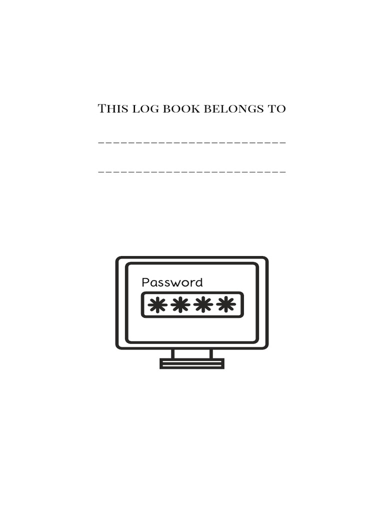 5x8 - 110 PG - Password Log Book - Content | PDF | User (Computing) | Login