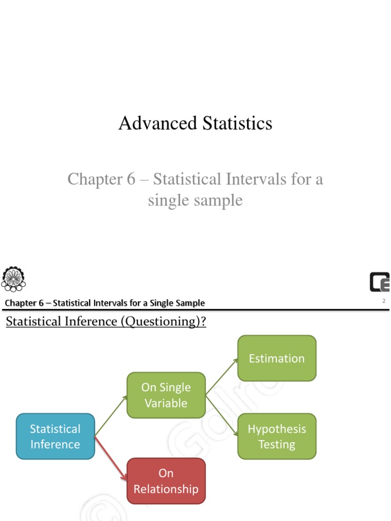 Chapter 6 - Statistical Intervals For A Single Sample | PDF
