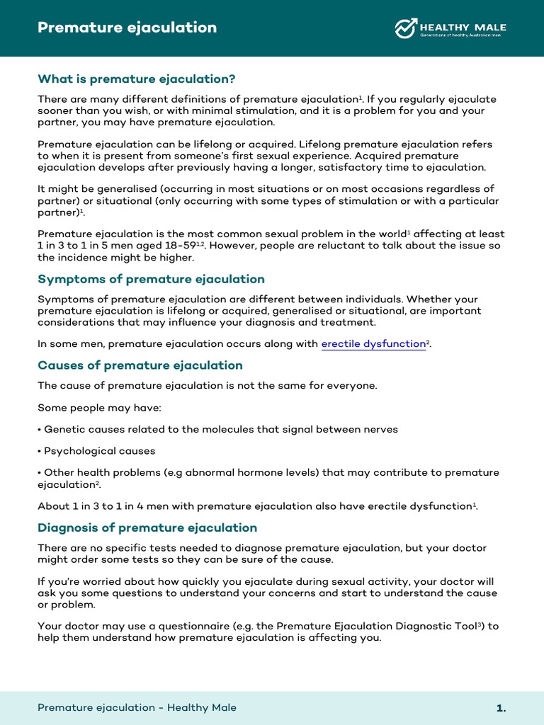 Premature Ejaculation | PDF