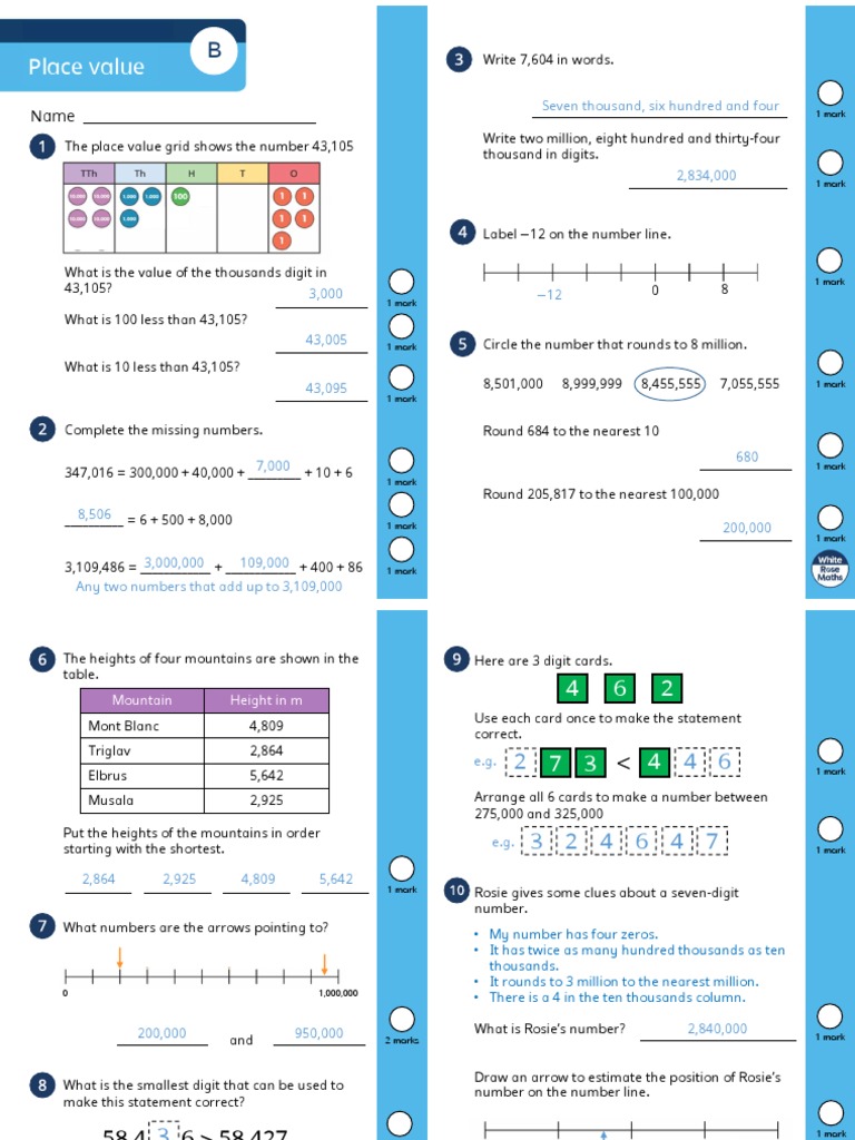Understanding Place Value Concepts | PDF | Mathematics