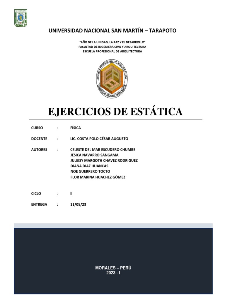 Ejercicios de Estatica | PDF