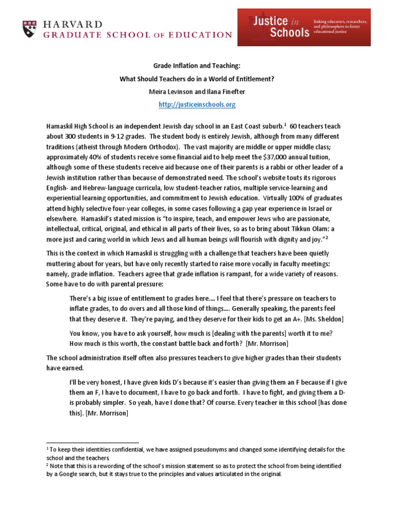 Grade Inflation | PDF | Princeton University | College