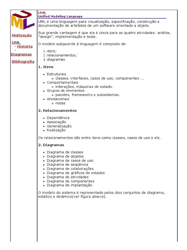 UML - Unified Modeling Language | PDF