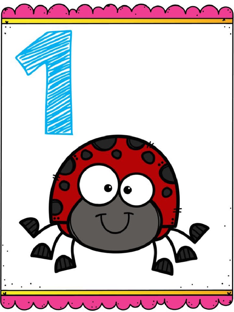 Tarjetas Conteo Del 1 Al 20 | PDF