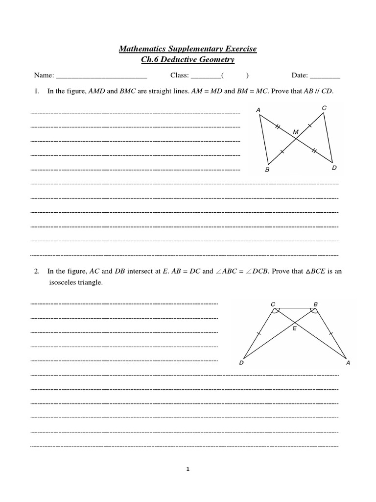 Chapter 6 More About Deductive Geometry - Q | PDF | Geometric Shapes ...