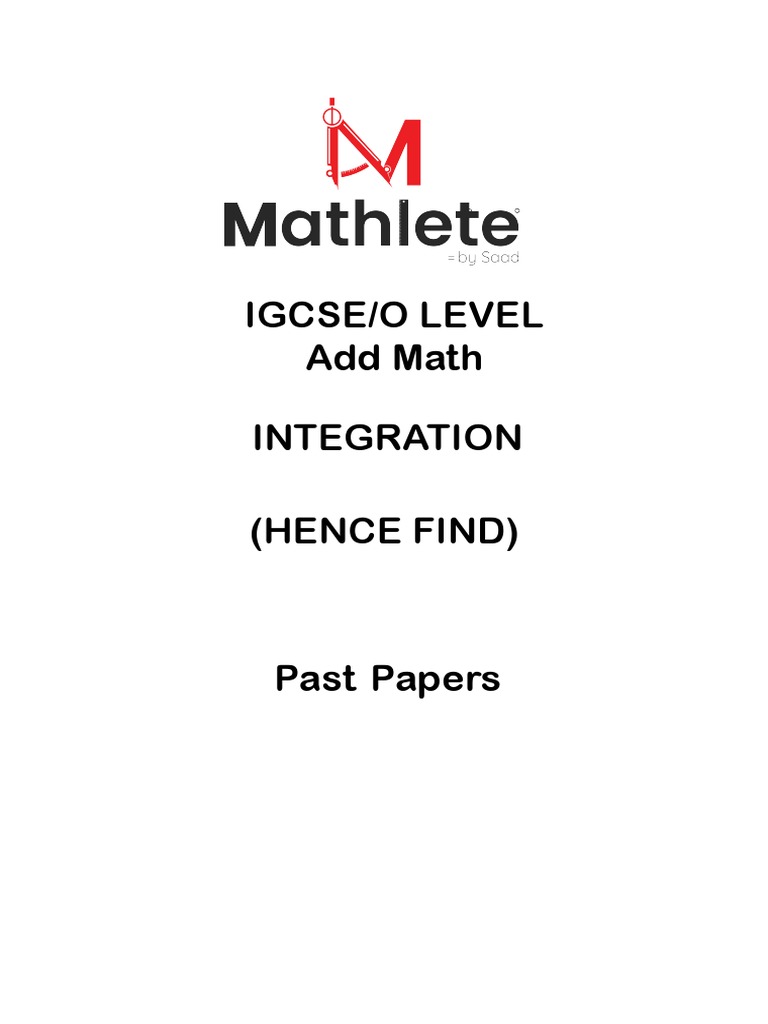 Integration (Hence Find) | PDF | Functions And Mappings | Mathematical Concepts