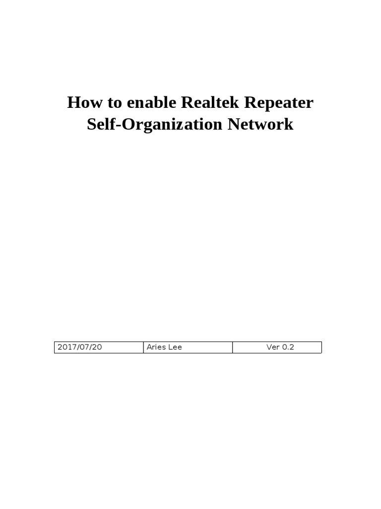 How To Enable Realtek RSON Function | PDF | Computer Network | Network ...