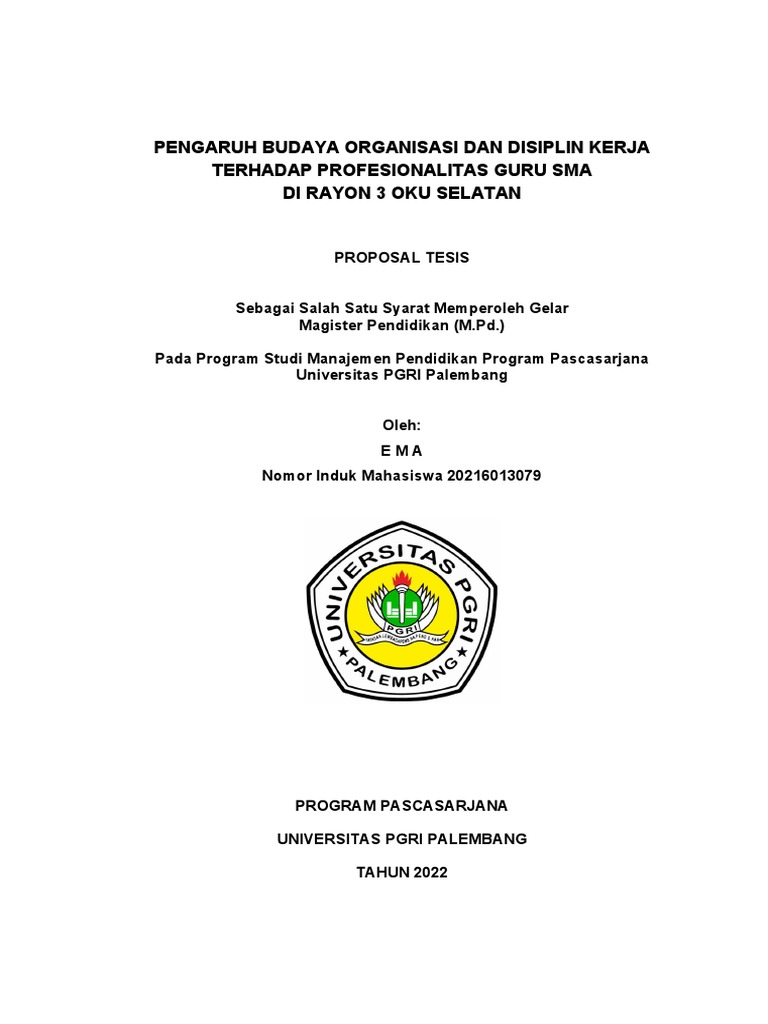 Proposal - Ema-Perbaikan Sempro | PDF