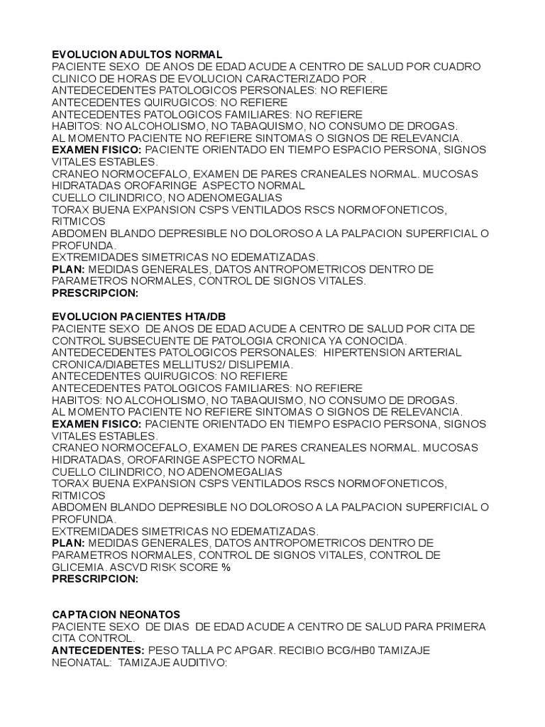 Evoluciones Pras 1 | PDF | El embarazo | Parto