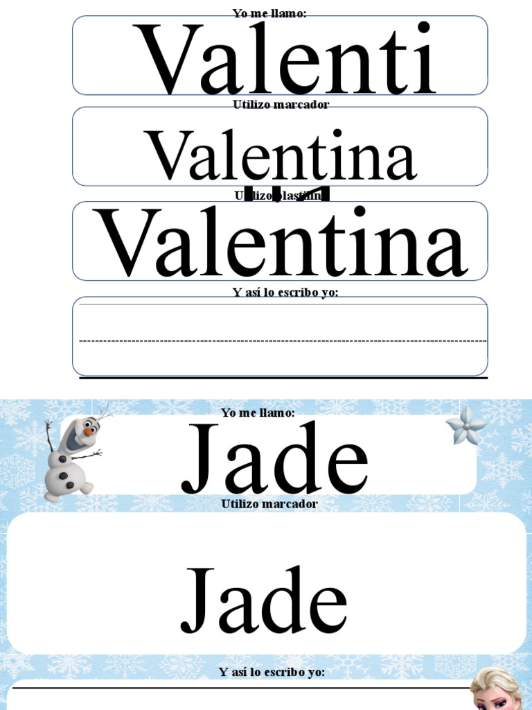 Aprendo A Trazar Mi Nombre | PDF