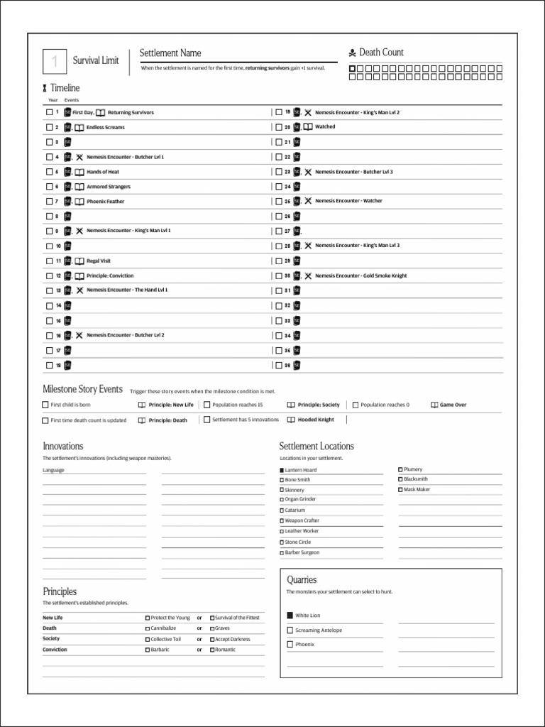 1 6 Settlement Record Sheet | PDF
