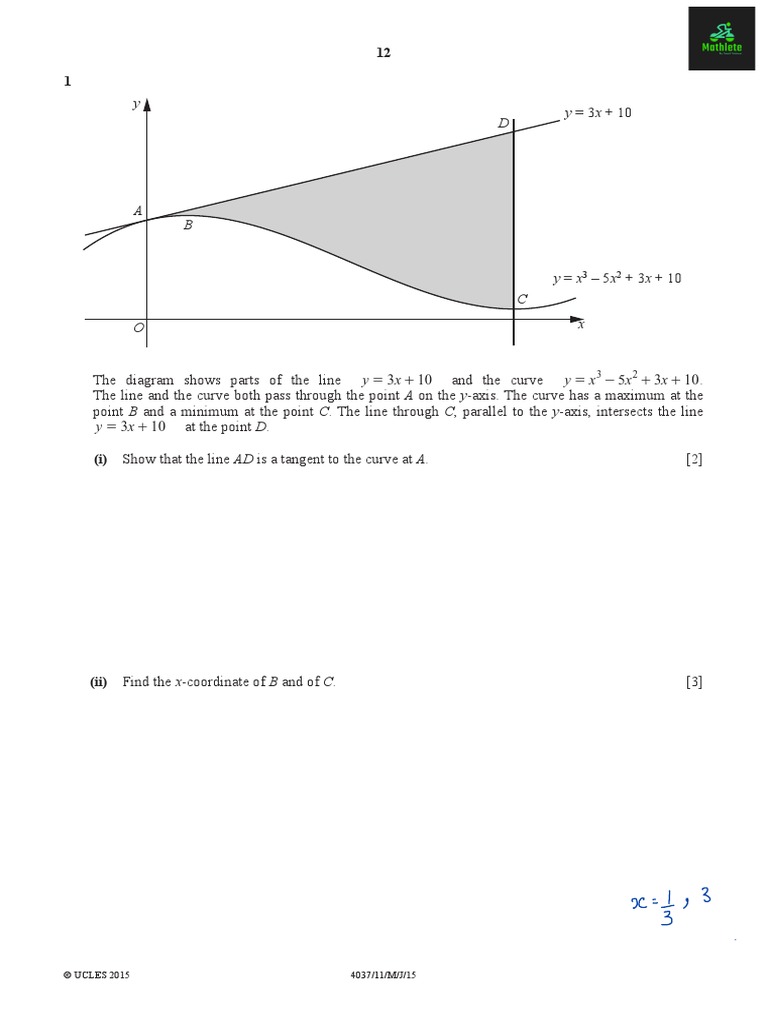 Integration (Area Under The Curve) | PDF