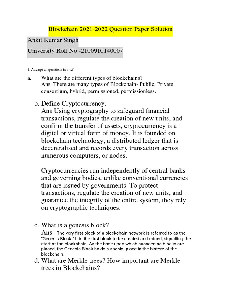 Blockchain | PDF | Cryptocurrency | Databases