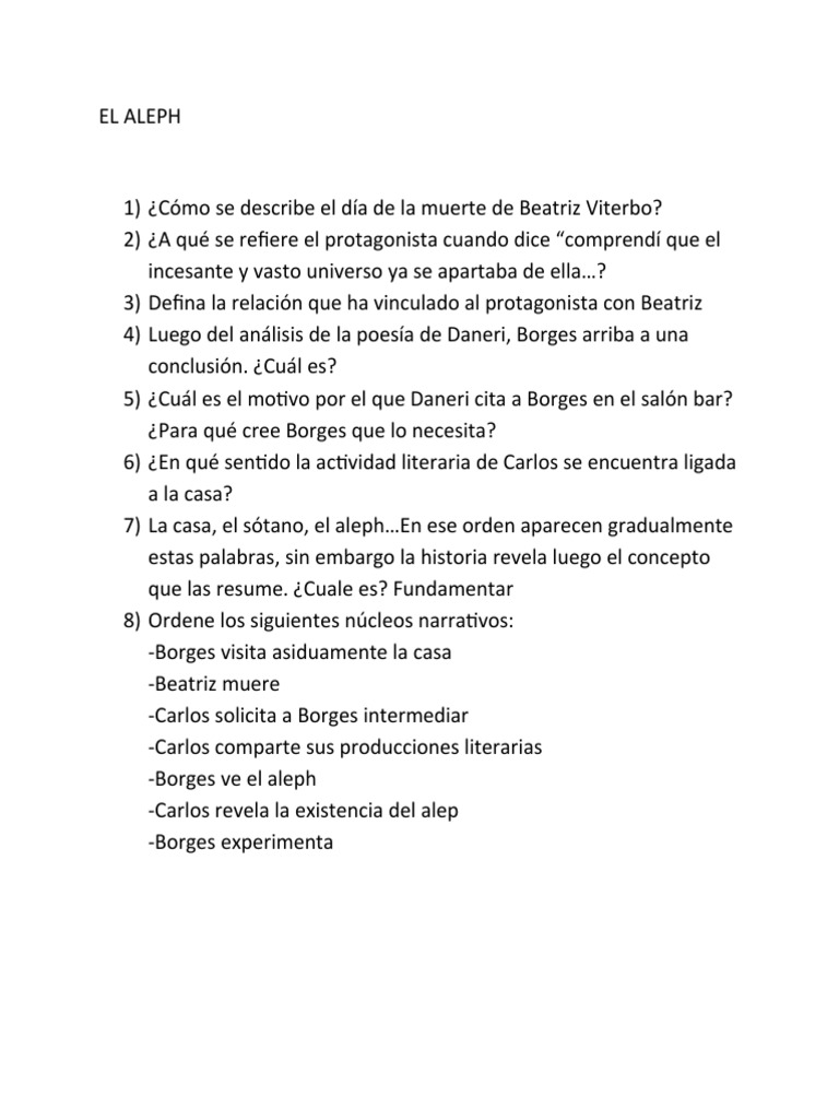 EL ALEPH | PDF