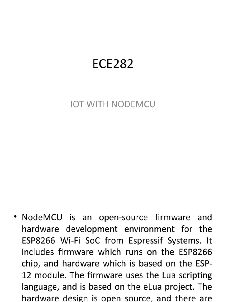 3 NODEMCU 1st Lecture | PDF | Light Emitting Diode | Electronic Circuits