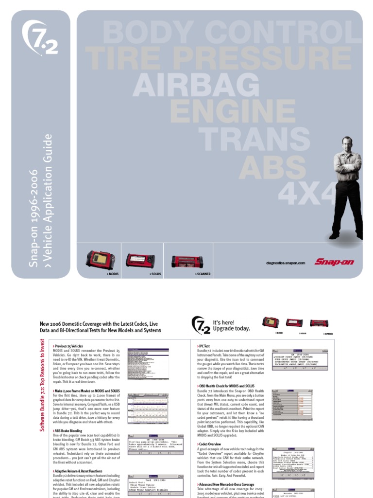 Snap On Software v7.2 App Guide | PDF