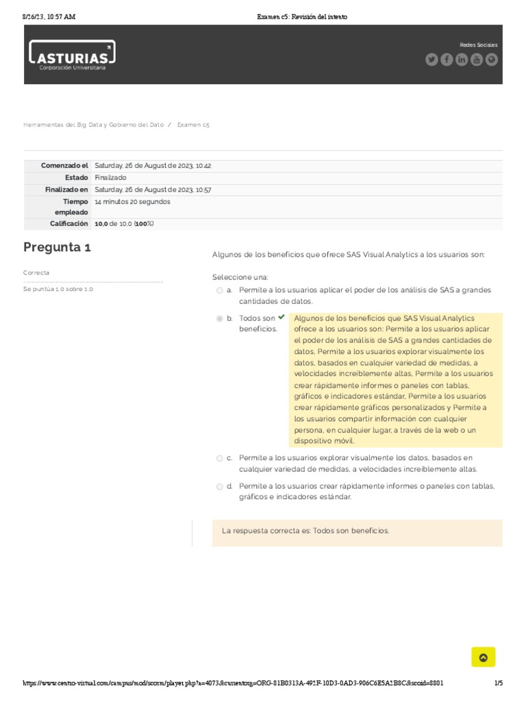 CUA-E-HBDGD - Herramienta SAS Visual Analytics | PDF