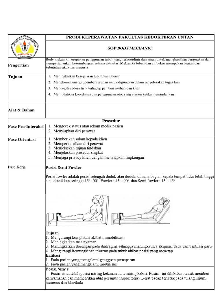 Sop Body Mechanic | PDF
