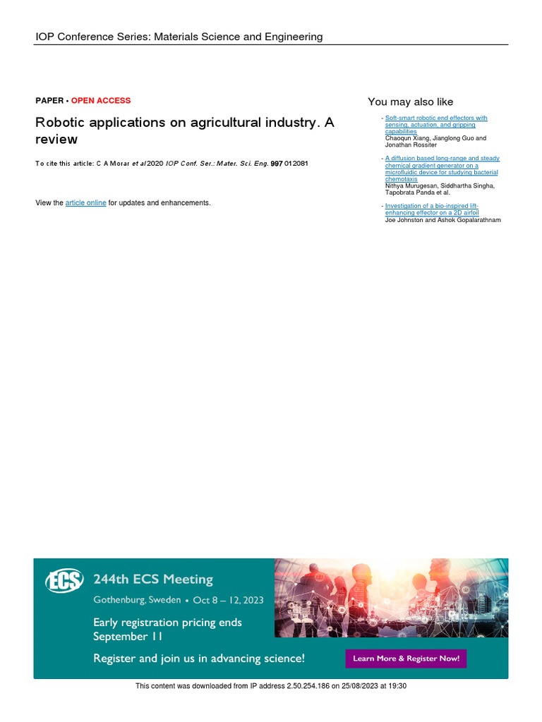 Mechatronics - Agriculture | Download Free PDF | Robot | Robotics