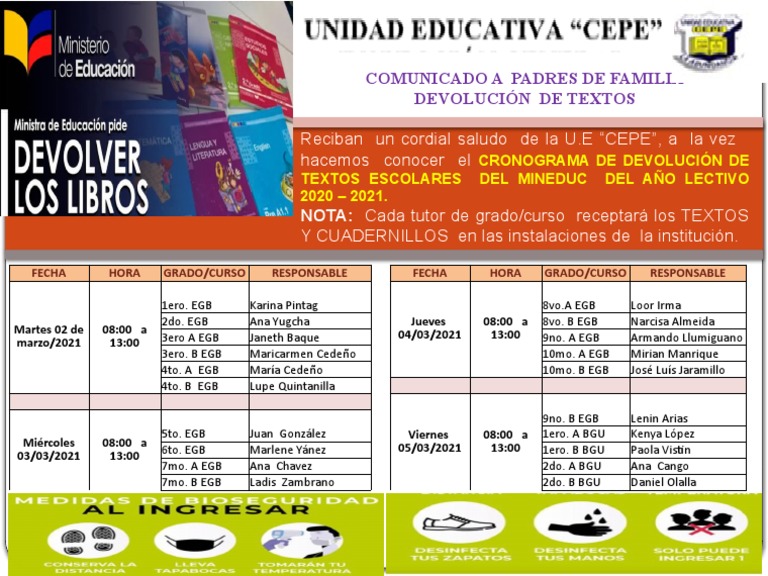 Textos DEVOLUCIÓN | PDF