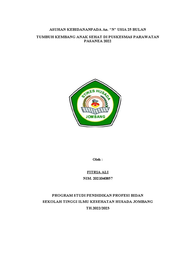 Bayi Balita Apras Askeb Anak Sehat Rida | PDF