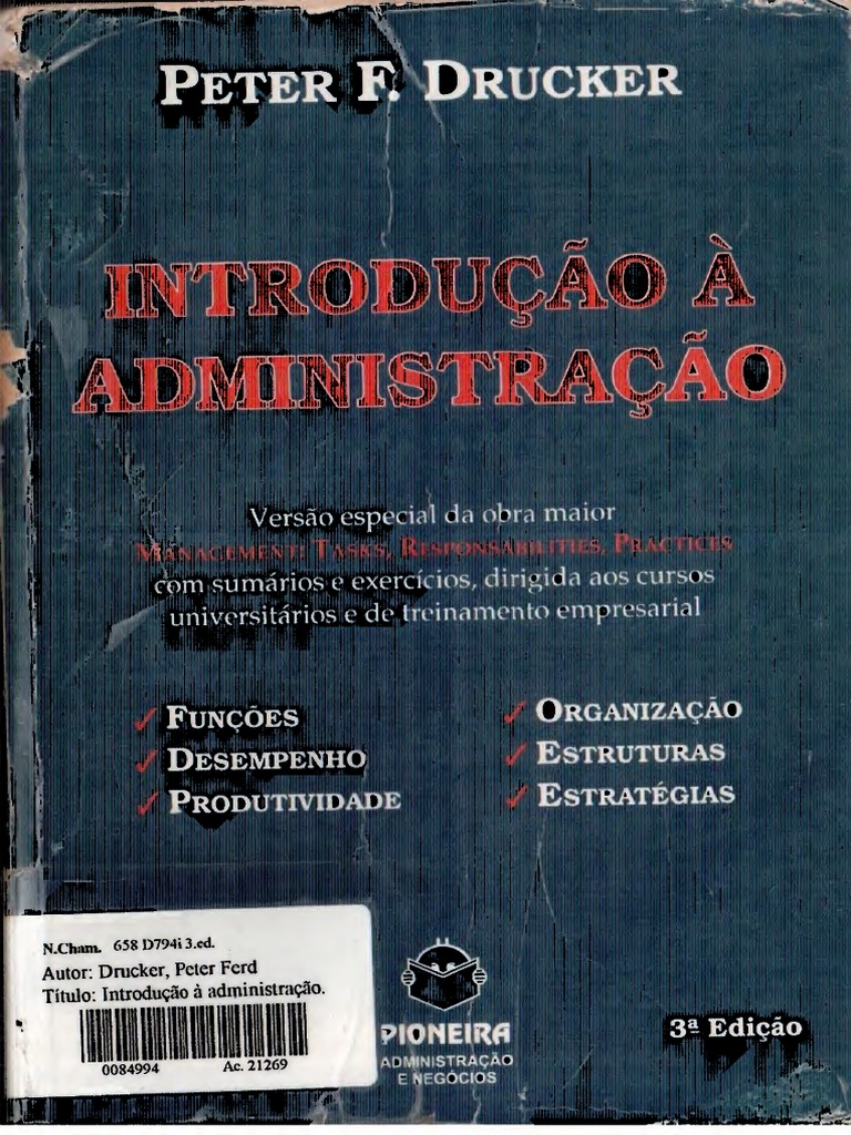 Introdução À Administração - Peter Drucker | PDF