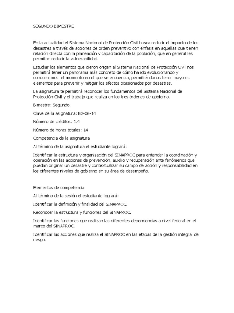 Segundo Bimestre | PDF