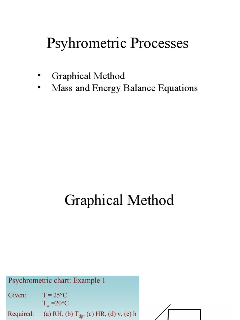 Psychrometric Processes | PDF | Wellness