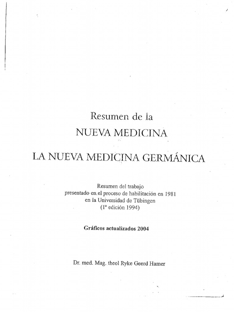 Resumen de La Nueva Medicina 2004 | PDF