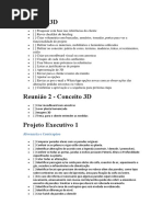 Checklist Projeto Executivo PDF | PDF | Projeto arquitetônico | Arquitetura