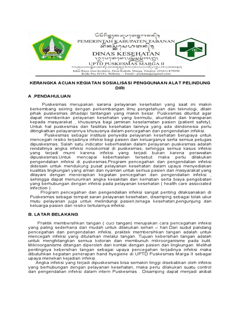 KAK Penggunaan APD (5.5..1.1) | PDF