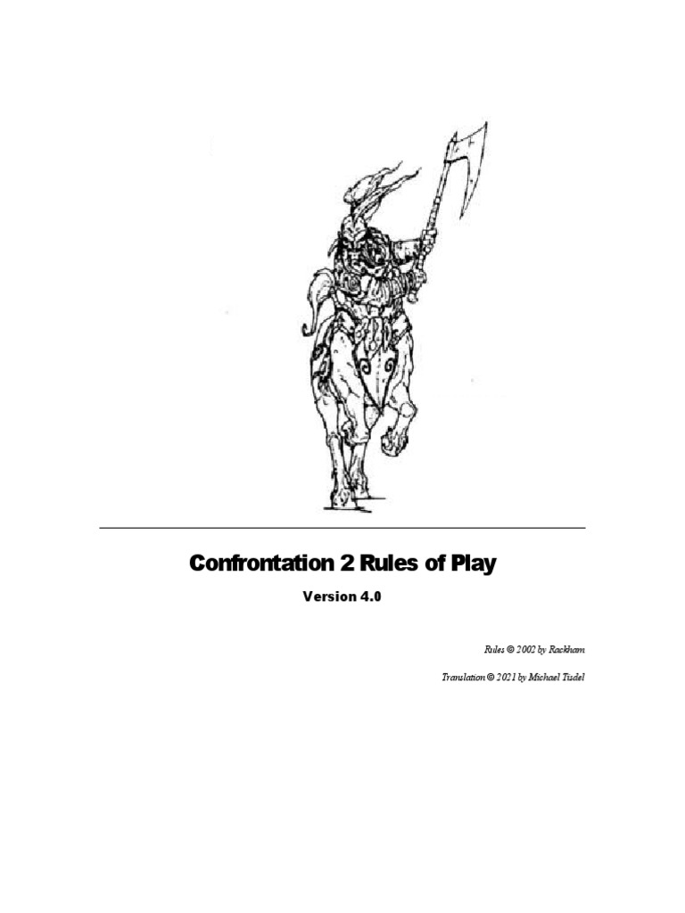 Confrontation Pdf
