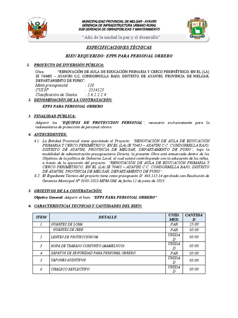 Eett Epps Pers. Obrero Ii | PDF | Guante