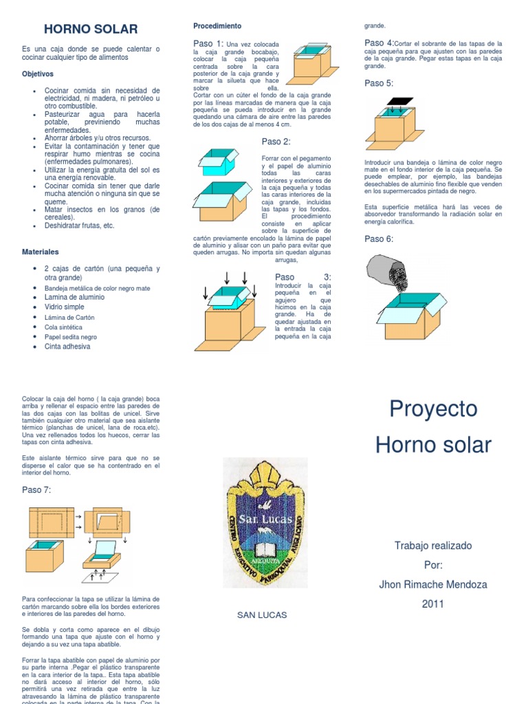 Proyecto Horno Solar | PDF | Naturaleza | Energía y recursos