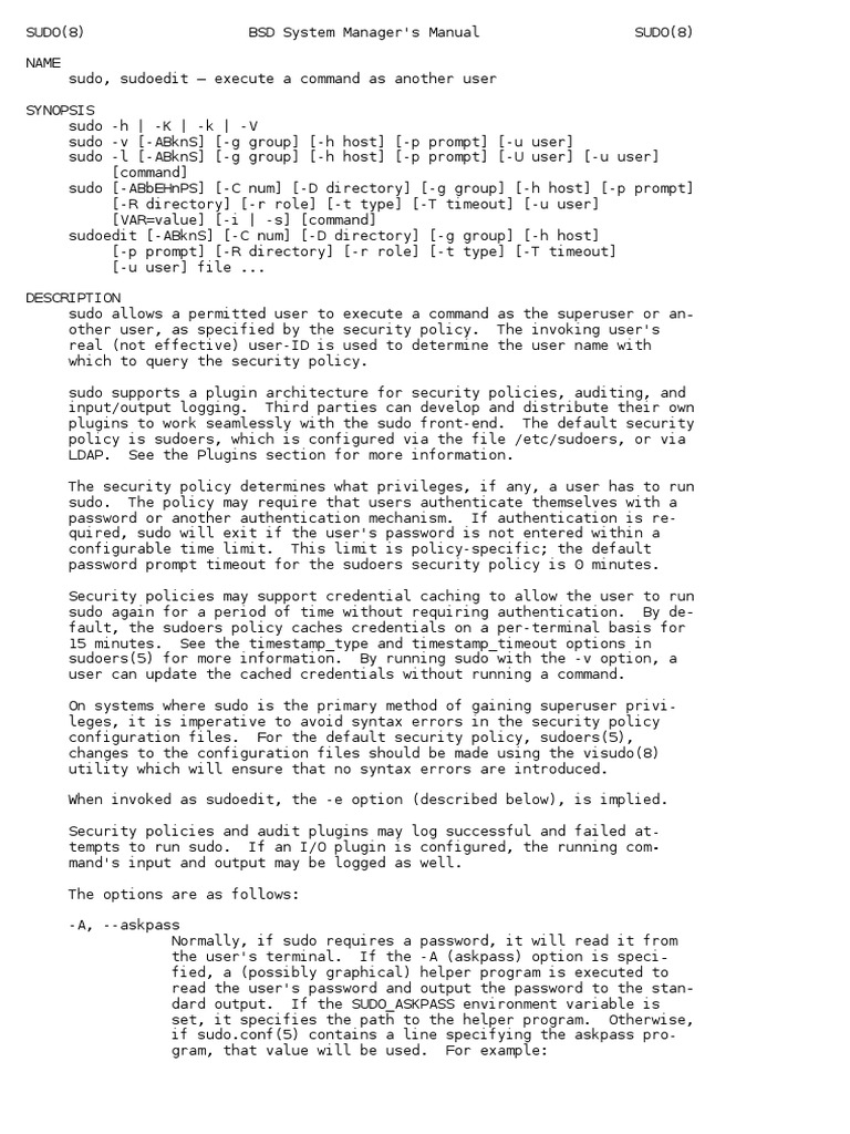 6 | PDF | Sudo | Superuser