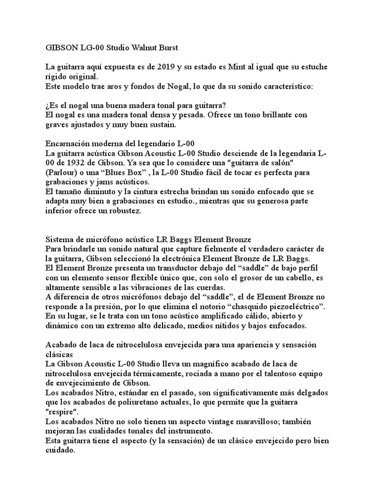 Gibson L-00 Studio | PDF